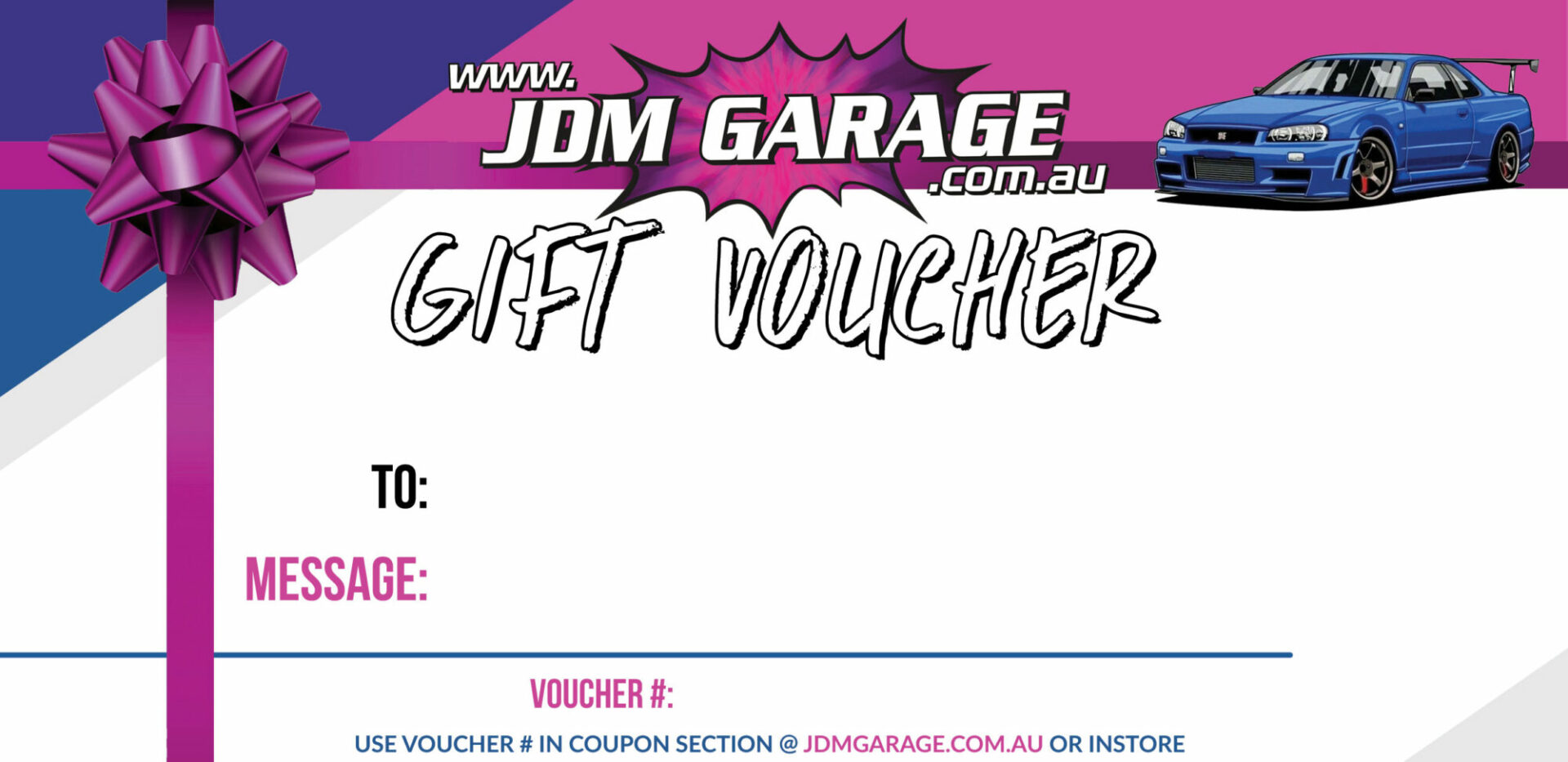 JDM Garage Gift Voucher - JDM Garage Australia