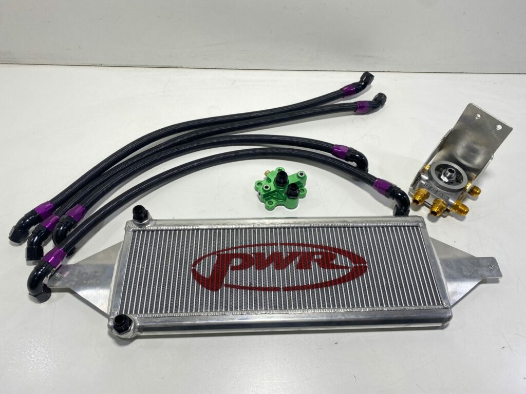 PWR Custom Oil Cooler and Relocation Kit R34 GTR - JDM Garage Australia
