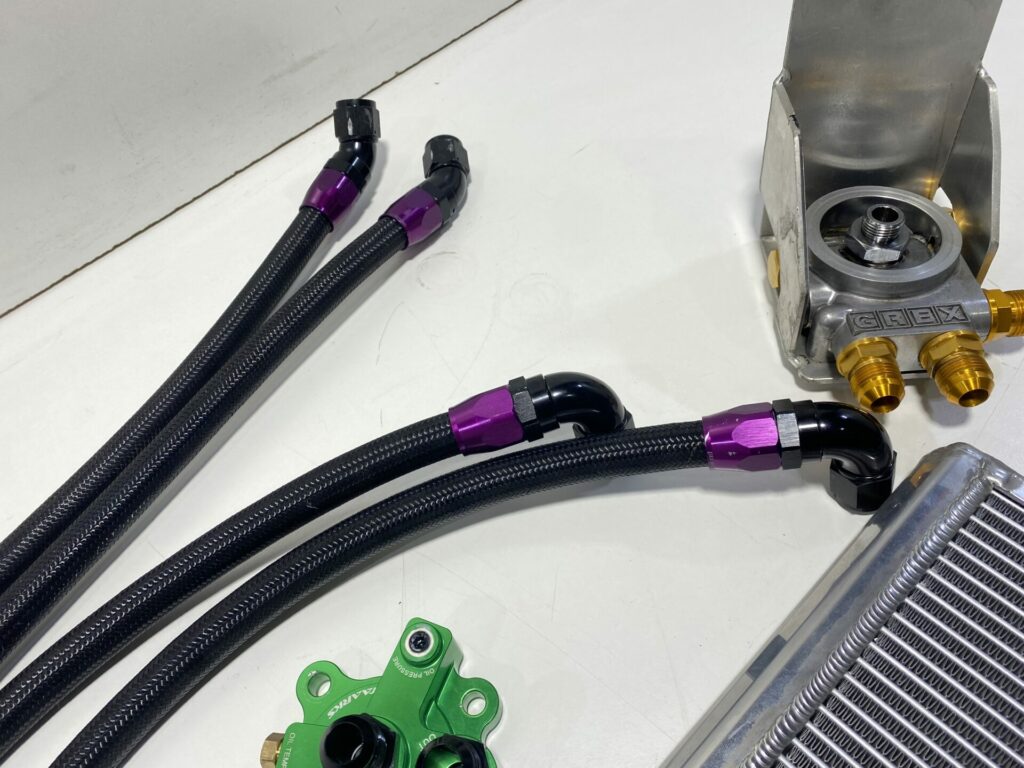 PWR Custom Oil Cooler and Relocation Kit R34 GTR - JDM Garage Australia