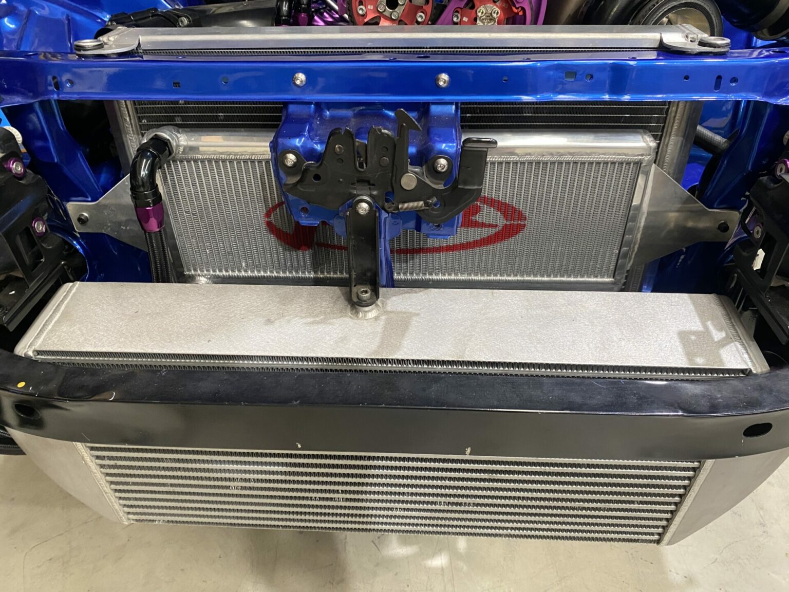 PWR Custom Oil Cooler and Relocation Kit R34 GTR - JDM Garage Australia