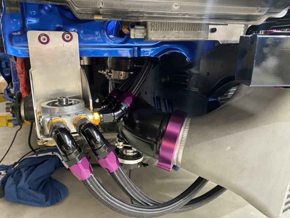 PWR Custom Oil Cooler and Relocation Kit R34 GTR - JDM Garage Australia