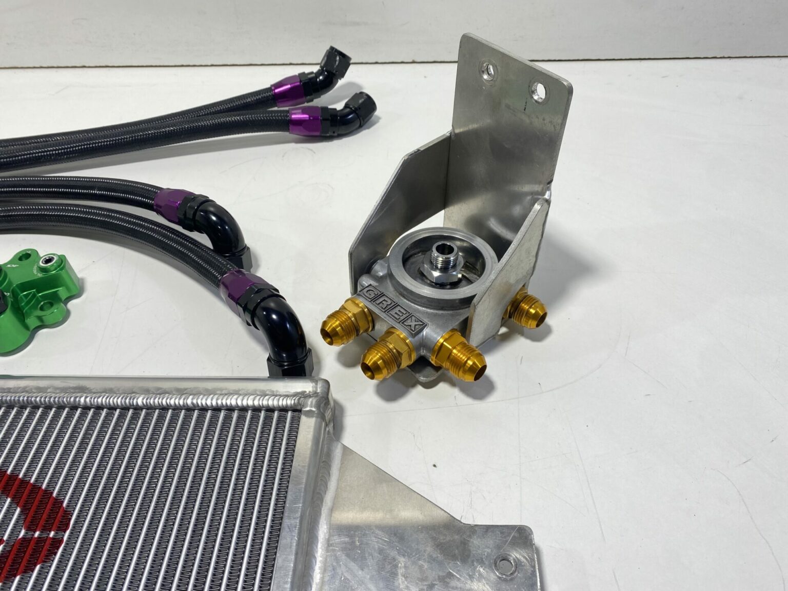 PWR Custom Oil Cooler and Relocation Kit R34 GTR - JDM Garage Australia