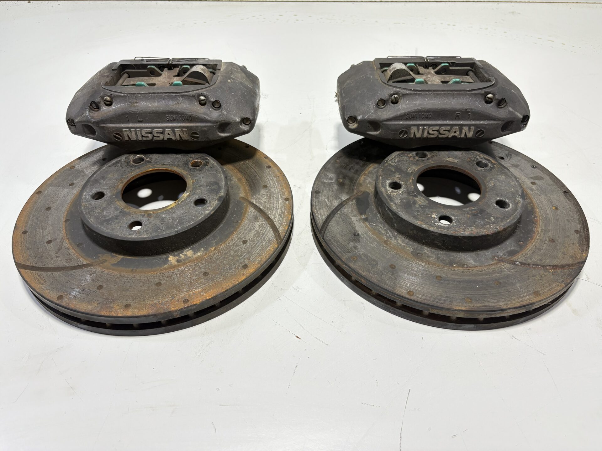 R33 GTST Front Brake Calipers and Rotors - JDM Garage Australia