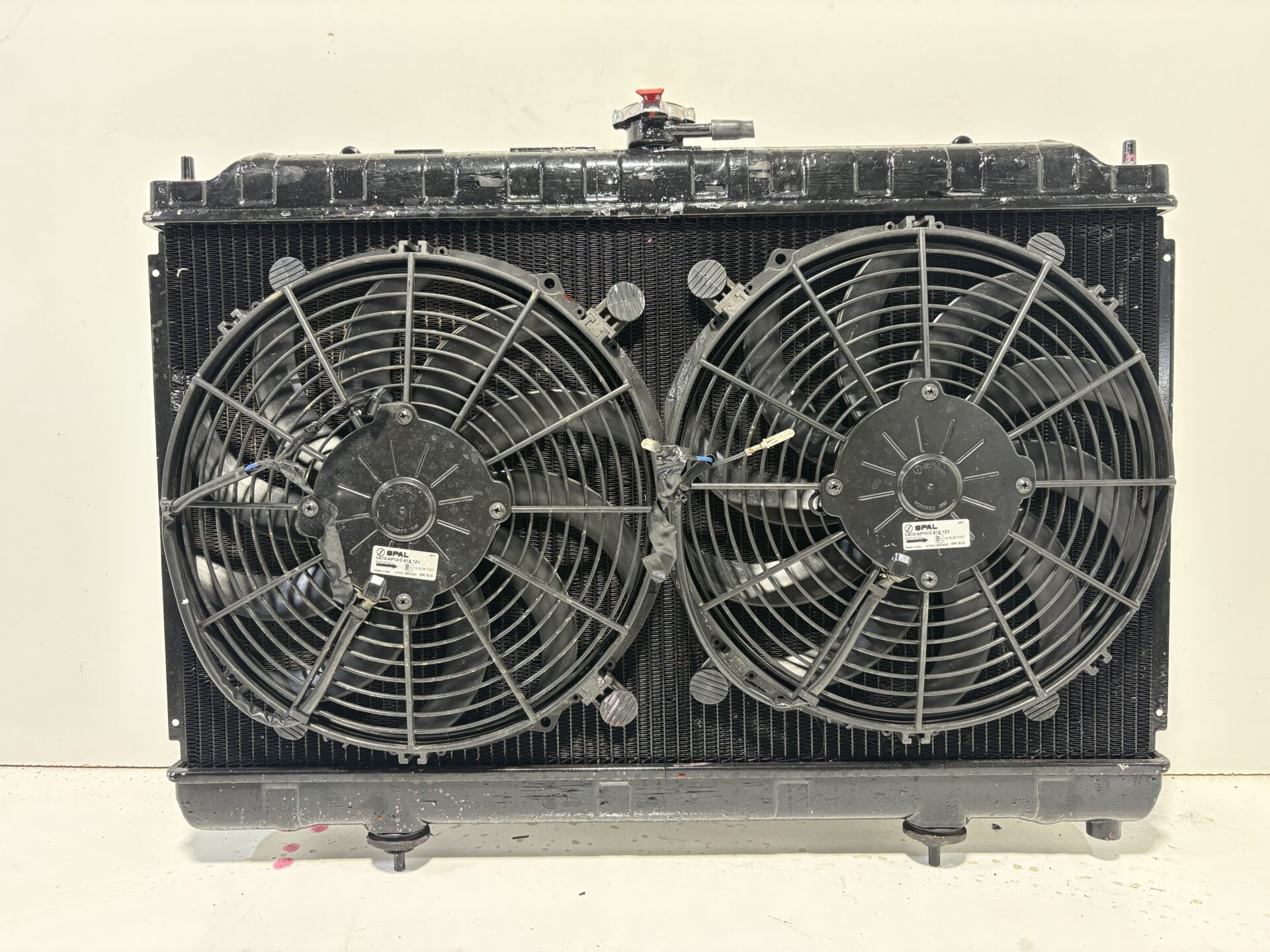 S13 Copper Radiator Twin Core with Seal 12″ Thermo Fans - JDM Garage ...