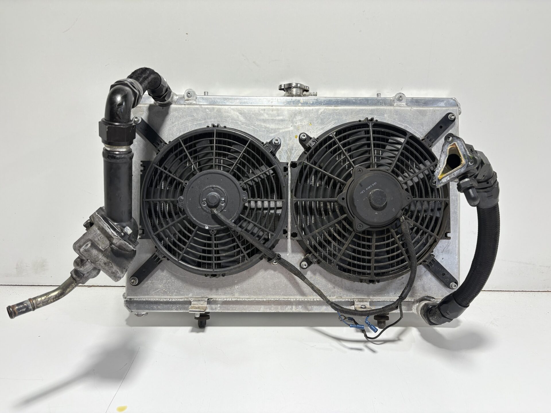 Alloy Radiator with Twin Thermo Fans AN16 Fittings S13 - JDM Garage ...